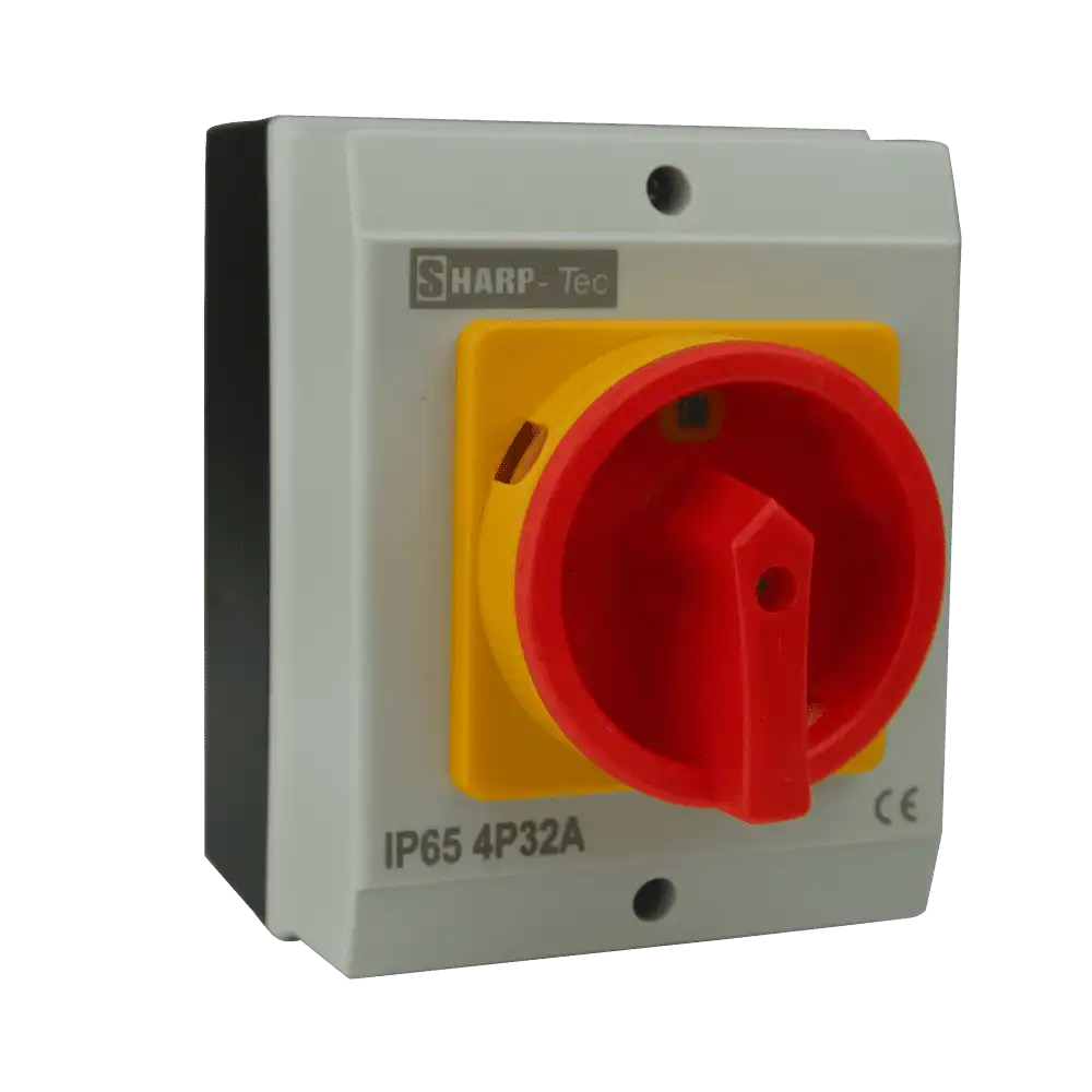 Rotary Isolator - Ac 32 Amp 4 Pole Three Phase+zero Line | BuytoGive